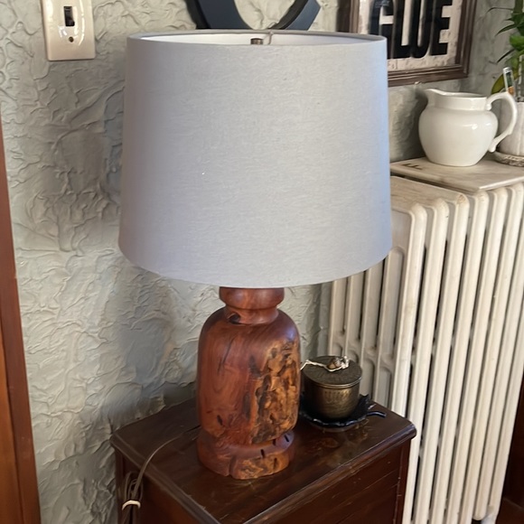 Mother Nature | Other | Vintage Live Edge Lamp With Brand New Shade ...